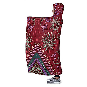 Hooded Blanket Mollymauk'S Coat, Front Panels Comfortable Throw Blankets For Four Seasons Anti-Pilling Flannel Wearable Blanket Suitable For Sofa Blankets For Adults And Children, Bed Blankets 60"X50
