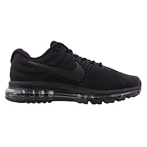 Nike men and women's Air Max 2017 Running Shoe Black/Black-Black 11.0