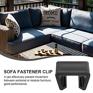 GANAZONO 12Pcs Sofa Card Slot Garden Furniture Clips sectional Sofa Fasteners Wicker Chair Fasteners Chair Couch Clip Rattan Furniture Clamps Sofa Clamps Rattan Sofa pp Rattan Chair Module