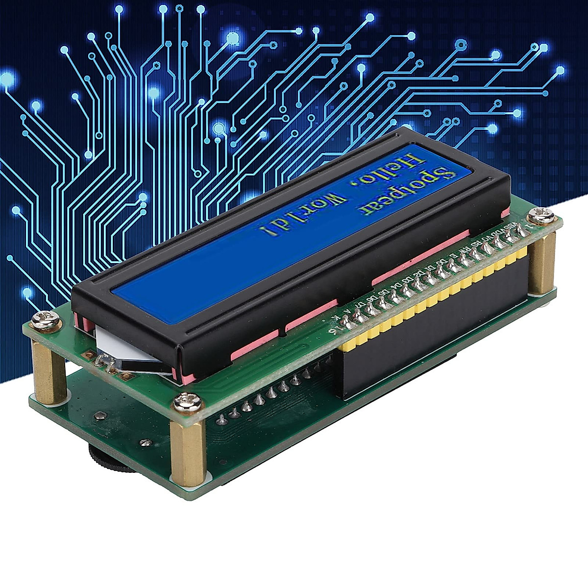1602 LCD Display Screen Blue, LCD Display Module, Screen Expanding Board Accessories for Raspberry Pico(I2C Serial Port)