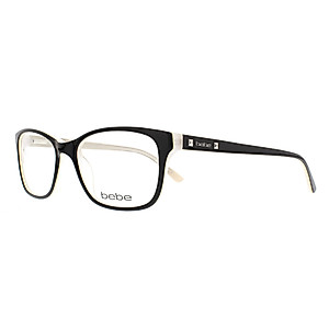 BEBE Eyeglasses BB5075 001 Jet 52MM