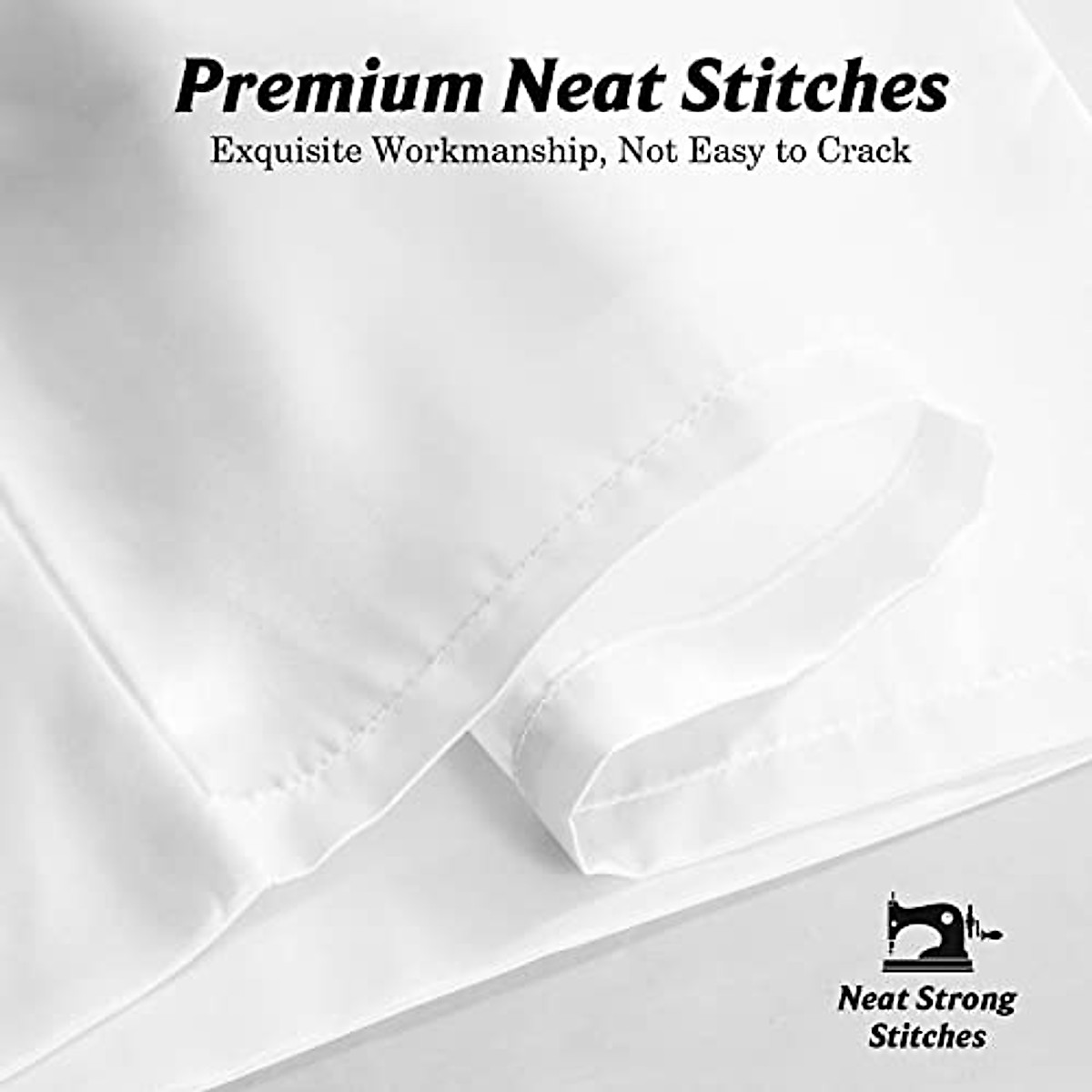 Satin Pillowcase for Hair and Skin, Silky Soft Satin Pillowcase for Women Hair Set of 4, Standard+Queen Silk Pillow Cases, Satin Pillowcase with Envelope Closure (White, 20x26 Inches+20x30 Inches)