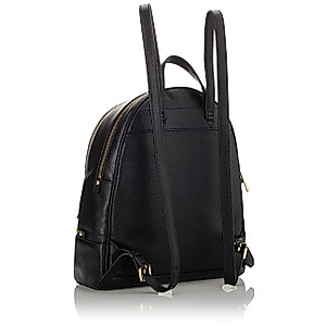 Michael Kors Rhea Zip Medium Leather Backpack, Black