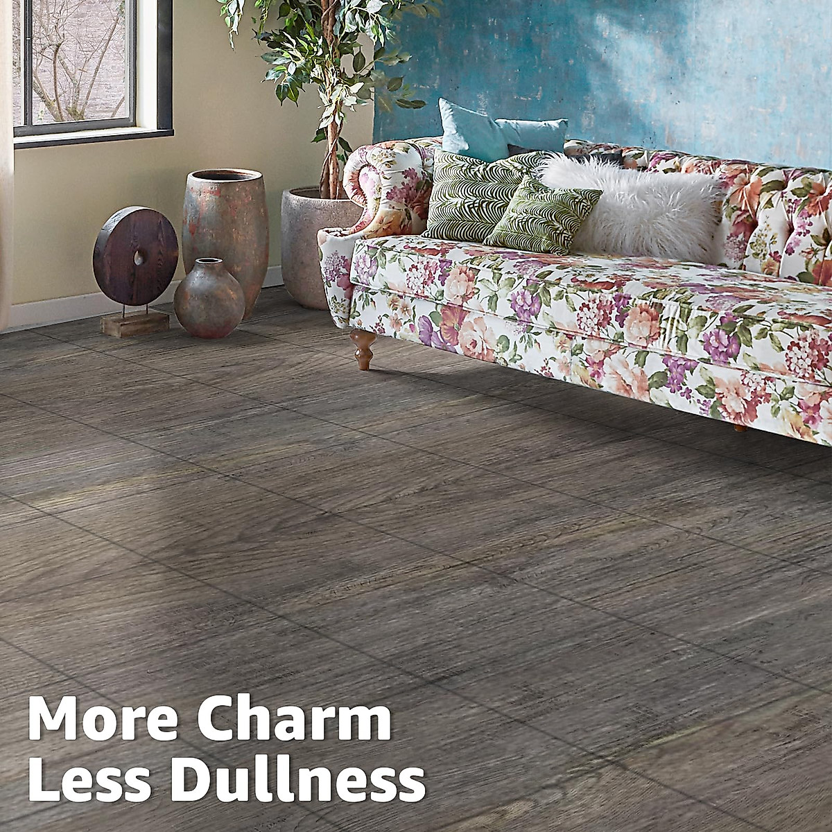 Art3d Peel and Stick Vinyl Floor Tiles 30-Pack 12 x 12 inch, Self Adhesive Waterproof Flooring Wood Planks for Kitchen, Dining Room, Bedrooms, Cover 30 Sq. Ft, Dark Brown Oak