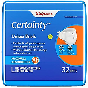 Walgreens Certainty Fitted Briefs, Large, 32 ea by Walgreens