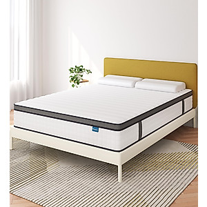 elitespace Full Size Mattress,12 Inch Full Mattress in a Box,Hybrid Memory Foam Spring Full Mattresses,Soft and Comfort Medium Firm Mattress,CertiPUR-US Certified., ELSP776F12