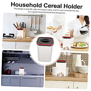 Mobestech Airtight Food Storage Container Plastic Container Vacuum Containers Ml Bean Kitchen Bucket for Airtight Sealed Food Coffee Rotary Seal Lid Leak Grain Flour Switch Empty Bins Rice