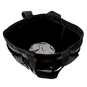 AUTSKY Mesh Shower Caddy Basket Portable Leather Shower Hand Bag for College Dorm, Bathroom, Gym, Travel, Quick Dry Hanging Shower Organizer with 8 Storage Bags for Bathroom Toiletries, Black