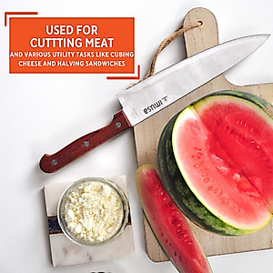 Imusa Knife, 8 Inches, Silver/Wood