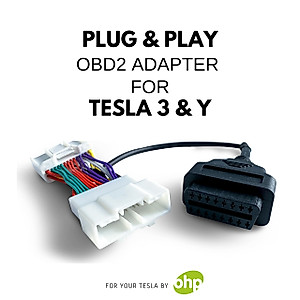OHP OBD2 Adapter for Tesla Model 3 & Y Since Year 2019 | Fits OBDLink Veepeak w/Scan My Tesla App