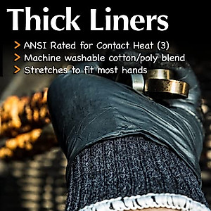 Charbasil Grilling Glove Pack – 30 Nitrile Gloves – 2 Cotton Liners – Disposable Black BBQ Gift – Washable Heat-Resistant Liner – Holiday Birthday Present – Charcoal Wood Gas Cooking Smoking Meat