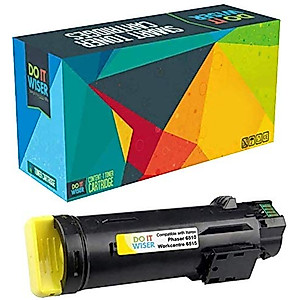 Do it Wiser Compatible Toner Cartridge Replacement for Xerox Phaser 6510 6510dn, Xerox WorkCentre 6515 6515dn Printers - 106R03480 106R03477 106R03478 106R03479 High Yield (5 Pack)