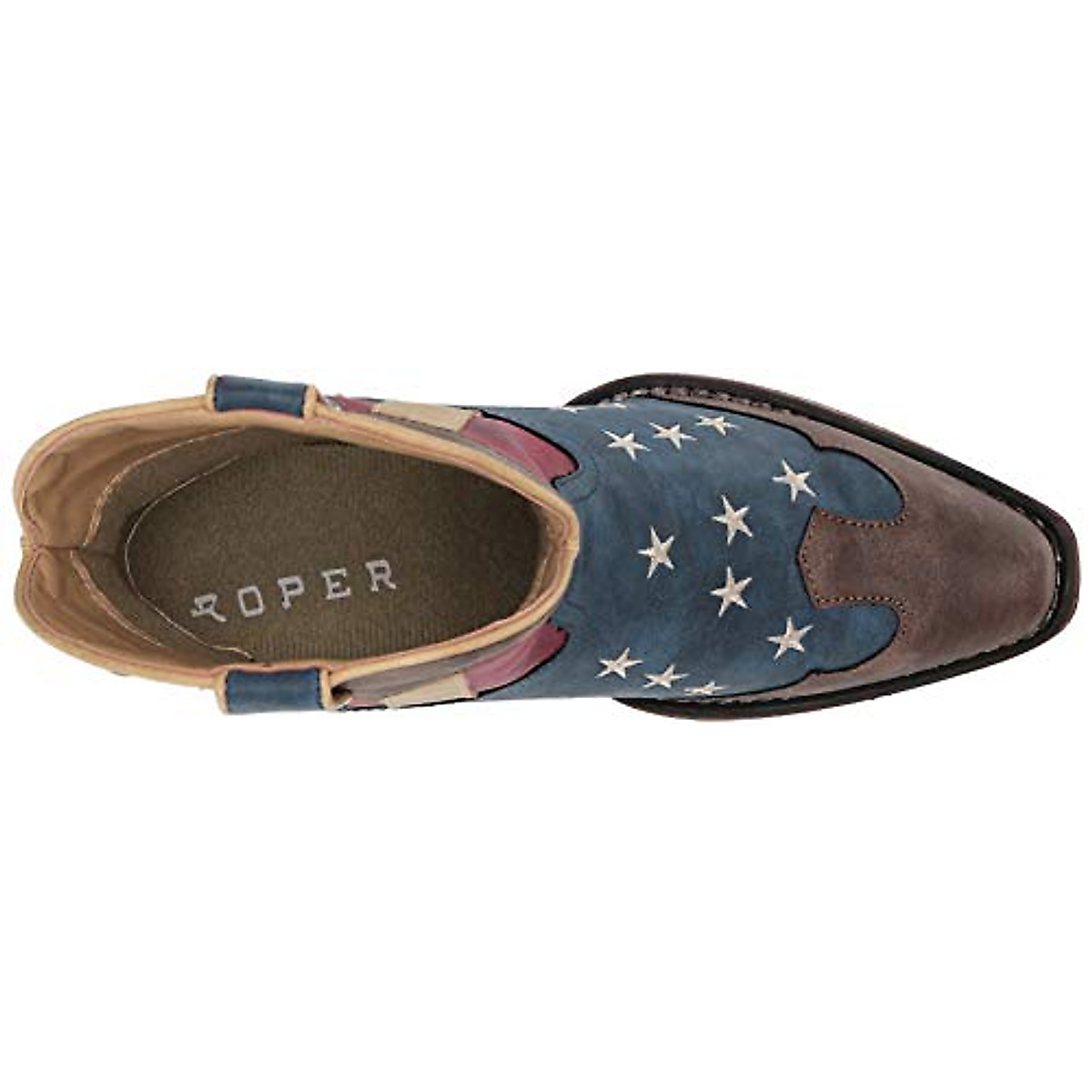 Roper Womens Flotus Boot, Brown, 8.5