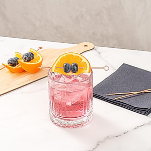 Restaurantware 4.5-inch Stainless Steel Cocktail and Martini Picks: Perfect for Professional Bars or At Home Use - Copper Plated Skewer For Fruit or Olive Garnishes - 10ct Toothpicks