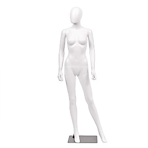 Giantex Mannequin Full Body, 5.8 Ft Realistic Female Mannequin Torso with Adjustable Body, Detachable Dress Form Full Body for Retail Clothing Shops, Halloween Christmas Cosplay