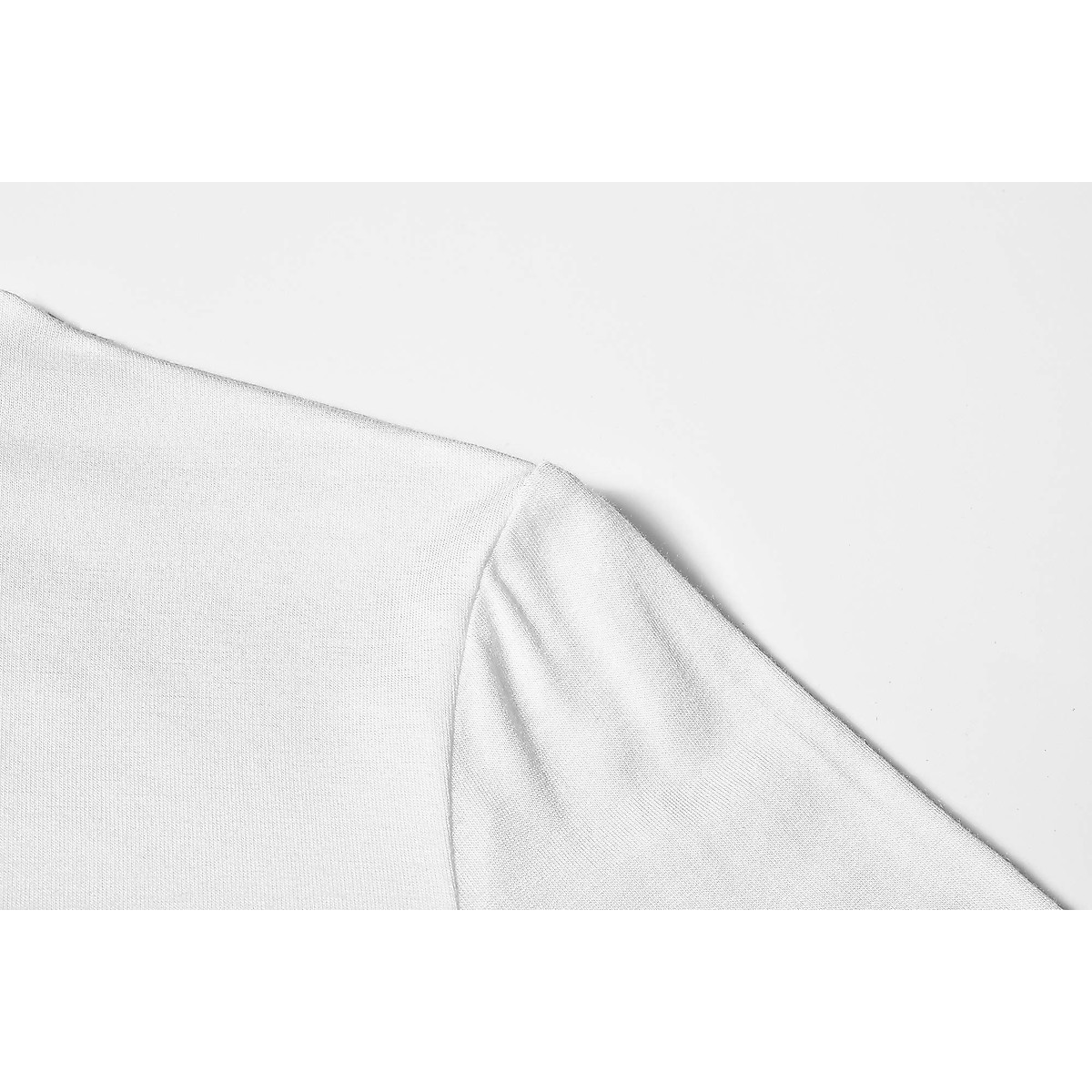 Kindcall Women’s Slim Fitted White Mock Turtleneck Tops Long Sleeve Lightweight Base Layer Shirts Medium