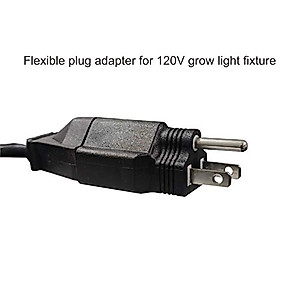 Hydro Plus 2 Pcs 220V/ 240V to 110V/ 120V Plug Adapters for Grow Light Kit Hydroponics Indoor Growing System Accessories(220V/ 240V to 110V/ 120V, 2 Pack)