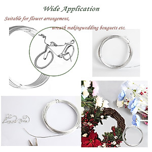 Aluminum Wire, 1 Roll 1mm 18 Gauge 32.8 Feet Silver Armature Wire, Bendable Metal Craft Wire Beading Wire for Making Dolls Skeleton DIY Crafts