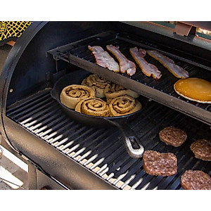 Pit Boss 14” Cast Iron Deep Skillet w/ Lid, Black