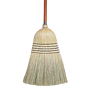 Wilen E504028, Janitor Corn Blend Broom with 1-1/8" Handle, 28# Size, 55-1/2" Length (Case of 6)