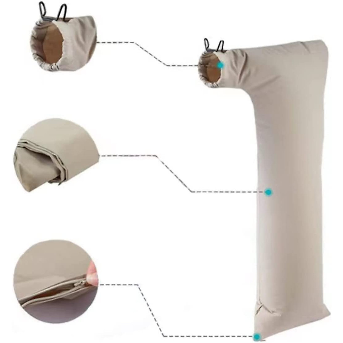 Table Saw Dust Collector Bag Fits Bosch/Dewalt/Makita/Ryobi/Craftsman/Porter Cable/RIGID/Metabo/Kobalt/Skilsaw/Delta/ (10" Tablesaws with 2.5" Dust Port)