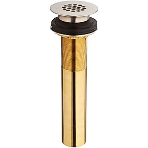 Brasstech 3211/15S Grid Drain Less Overflow, Satin Nickel