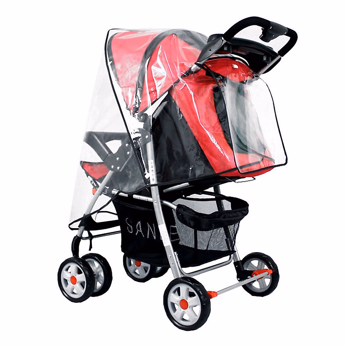 Multifunctional Universal Baby Stroller Rain Cover Wind Shield Waterproof White