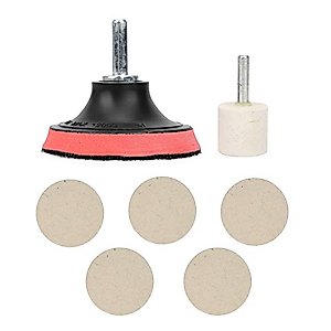 Glass Polishing Kit Car Windscreen Glass Scratch Remover 100g Cerium Oxide Powder Polishing Kit Wheels Set Polish Pads