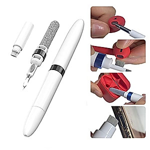 WANTHER Airpod Cleaner Kit,Cleaning Pen 4 in 1 Multi-Function Cleaner Set Tool Soft Brush for Computer/Camera/Phone Accessories for Gifts