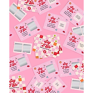 xo, Fetti Bachelorette Scratch Off Card Game Gift - 25 Dares | Bachelorette Party Decorations, Bride to Be Gag Gift, Bridesmaid Favors, Bridal Shower Supplies, Dare Girls Night Out