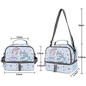 seastig Rolling Backpack for Kids Wheeled Backpack Double Handle Wheeled Backpack with Lunch Bag and Pencil Case Set