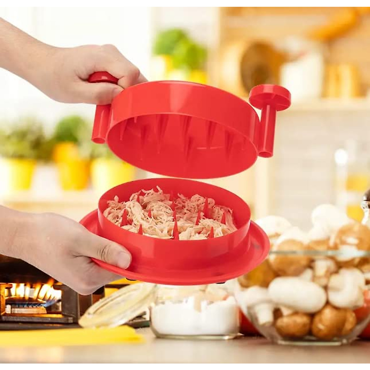 Chicken Shredder, Large Meat Shredder and Beef Mincing Machine, Alternative to Bear Claws Meat Shredder with Handles and Non-Skid Base Suitable for Pulled Pork, Beef