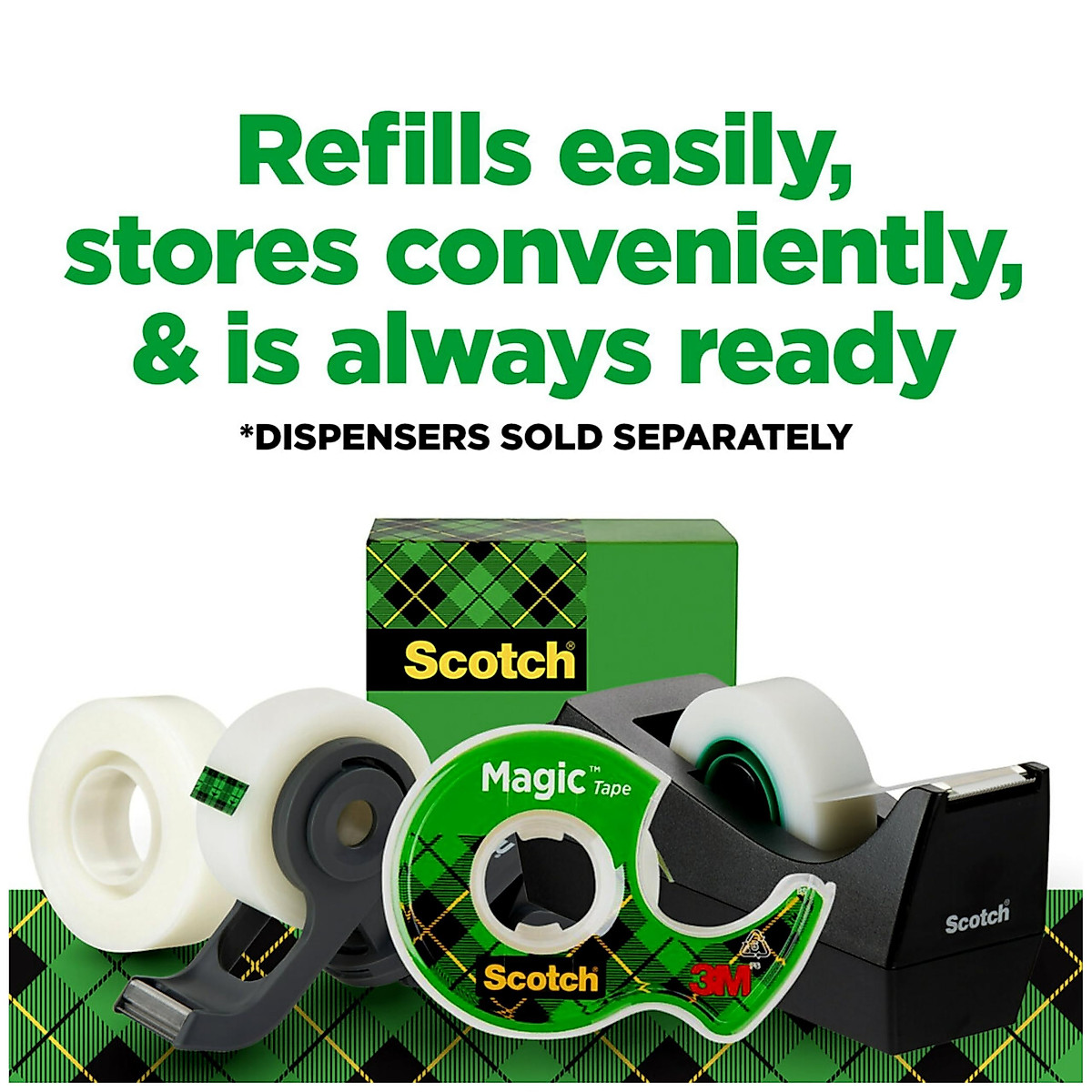 Scotch Magic Tape, 24 Rolls, Numerous Applications, Invisible, Engineered for Repairing, 3/4 x 1000 Inches, Boxed (810K24)