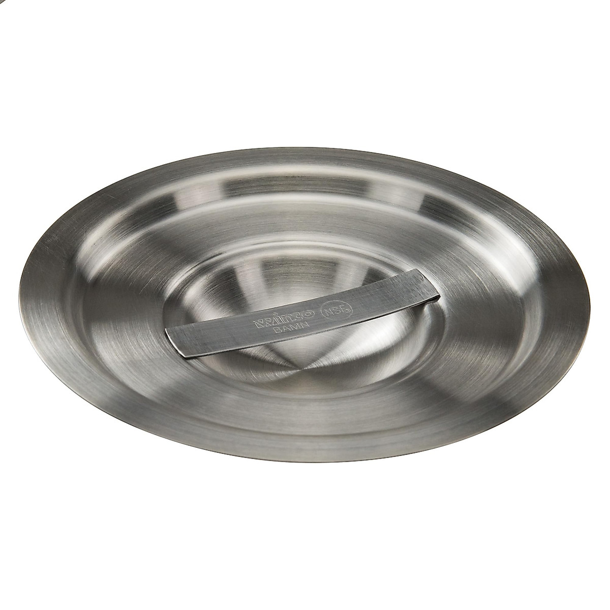 Winco 2 Quart Heavy-Duty Stainless Steel Bain Marie Cover for Winco BAMN-2