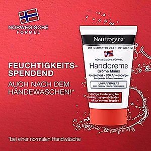 Neutrogena Concentrated Hand Cream, Unscented, Norwegian Formula,Travel Size (1.69 Ounce, Pack of 3)