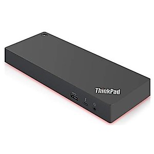 Lenovo USA ThinkPad Thunderbolt 3 Dock Gen 2 135W (40AN0135US) Dual UHD 4K Display Capability, 2 HDMI, 2 DP, USB-C, USB 3.1, Black
