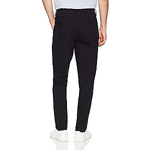 Amazon Essentials Men's Slim-Fit 5-Pocket Comfort Stretch Chino Pant (Previously Goodthreads), Black, 30W x 36L