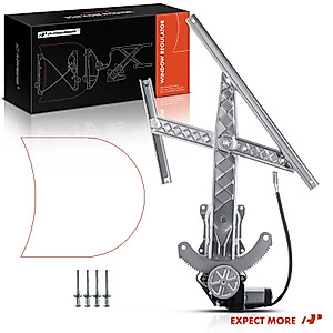 A-Premium Power Window Regulator with Motor Compatible with Ford Expedition 1997-2002 F-150 2001 Lincoln Navigator 1998-2002 Front Driver Side
