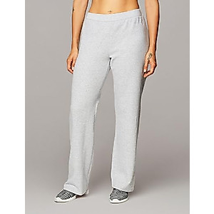 Hanes Women's EcoSmart Open Bottom Leg Sweatpants, Light Steel, Small
