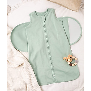 SoftTuck Baby Sleep Sack 100% Cotton, Simple,Soothing Sleep, 3-6 Months with Optional Swaddle