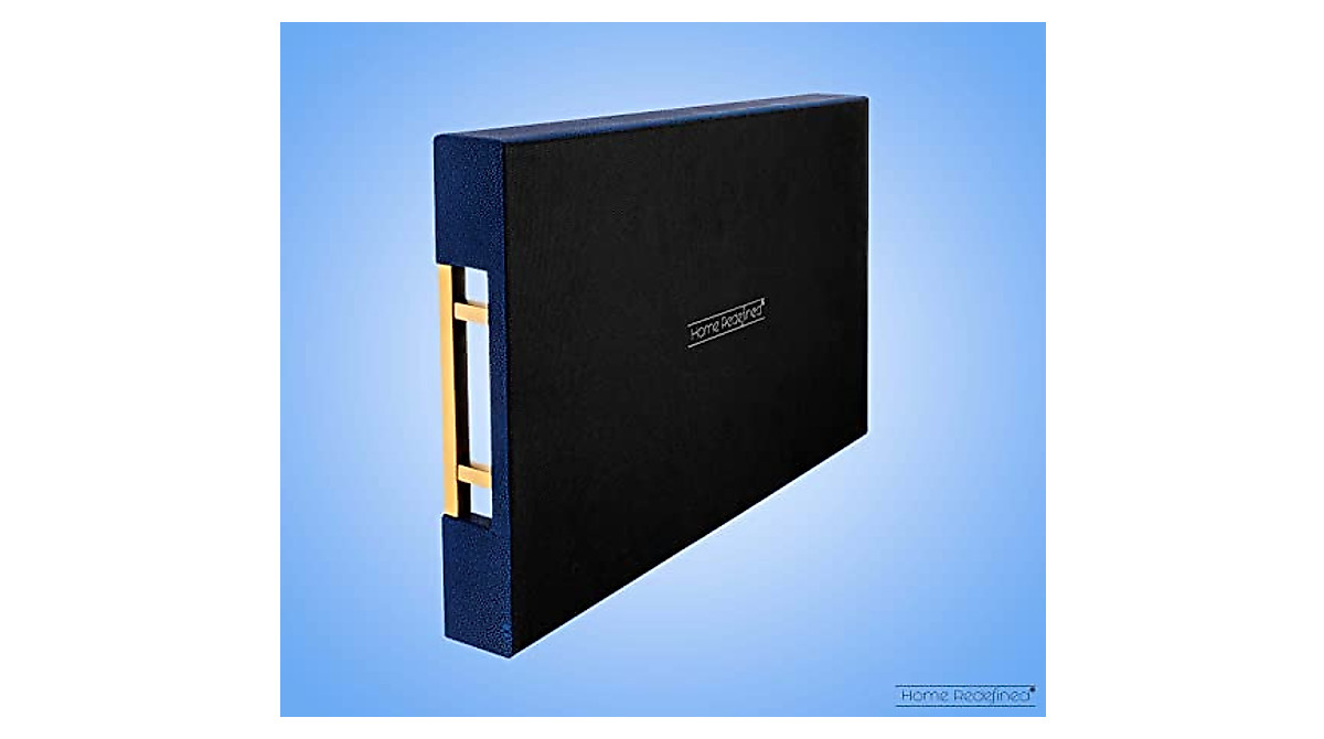 Elegant Navy Blue Shagreen Tray for Every Occasion