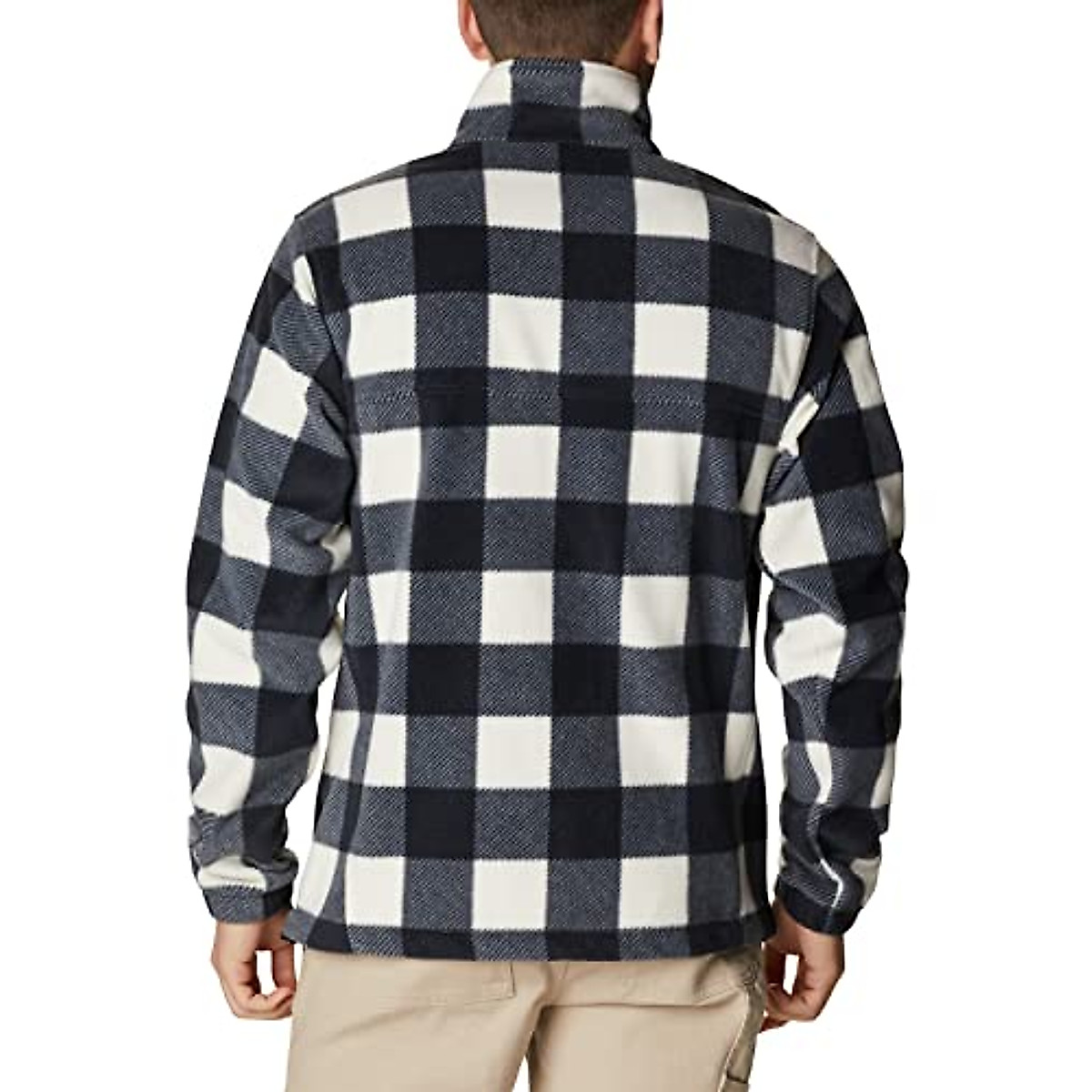 Columbia Men's Steens Mountain Printed Jacket, Chalk Check Print, 4X Big