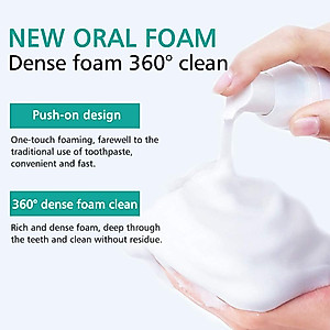 2 Pcs Foam Toothpaste, Ultra-fine Mousse Foam Deeply Cleaning Gums, Whitens Teeth & Deeply Gums Care & Easy to Use, 360ºCare for Oral Health, 60ml*2 (Mint, 2pcs)