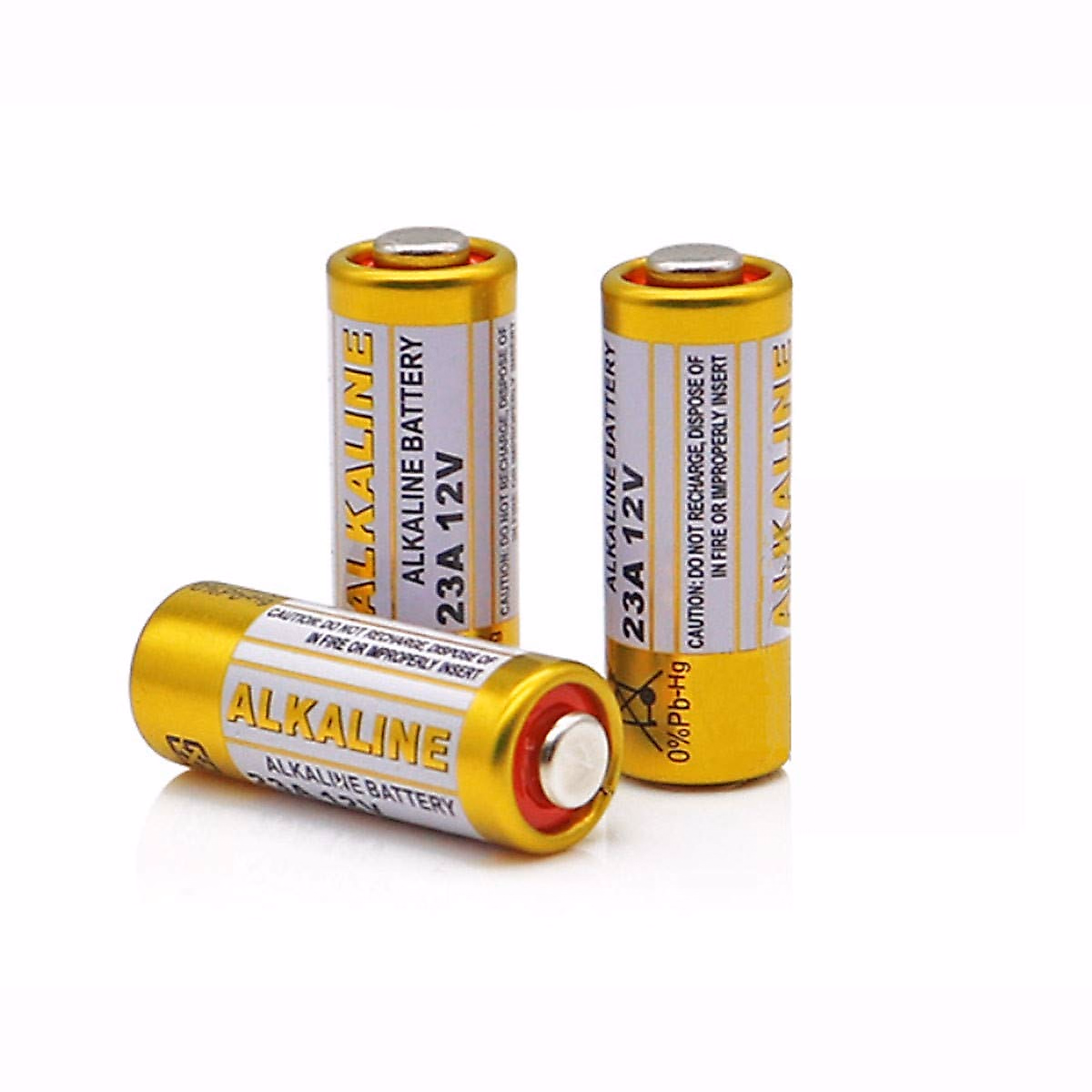 TXY A23 12V Alkaline Battery 23A 12 Volt A23 E23A MN21 Replacement Batteries 0% Hg (5PCS/Pack)