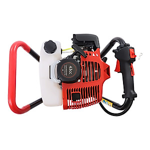Earth Auger Combo 43cc 2cycle Powerhead with 8 Inch Auger Drill Bit (43cc with 8" Auger Bit)