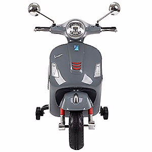 Huffy Kids Battery 6V Ride-On Vespa Scooter Grey