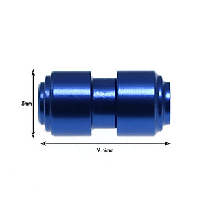 Maxmoral 2Sets Thumb Studs Titanium Alloy Screws Replacement Pocket Blade Screws for Benchmade 535 Bugout (Gold, Blue)