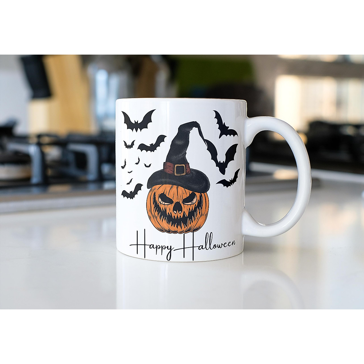 Halloween Mug, 12oz Ceramic Mug, Dishwasher and Microwave Safe, High Quality Sublimation, Perfect Gift For Halloween, Perfect Fall Gift, By Blair's Best Gifts LLC