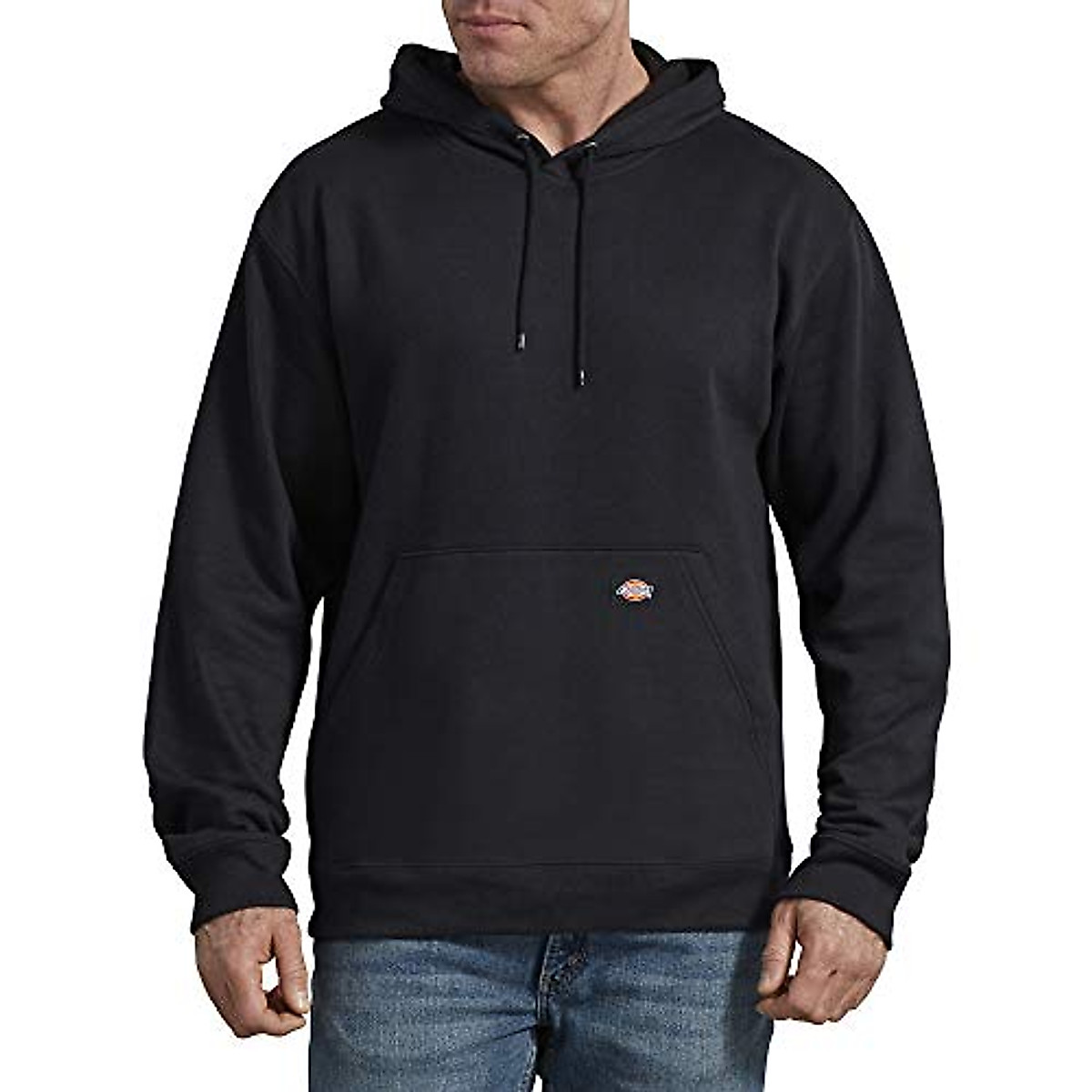 Dickies mens Big Tall Pullover Hoodie Fleece Jacket, Black, Large US