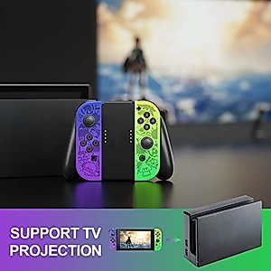 Joycon Controller for Switch,Wireless Game Switch Controller Support Motion Control/Dual Vibration（PB）